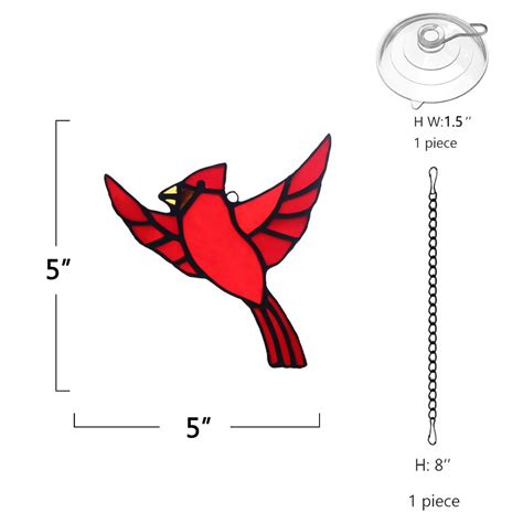 Cardinal Bird Stained Glass Patterns Red Cardinal Stained Glass