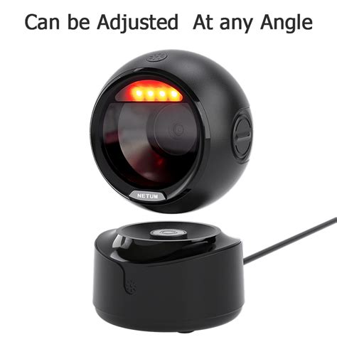 Netum Scanner Automatic Omnidirectional Desktop Barcode Scanner Hands Free Usb Wireless Qr