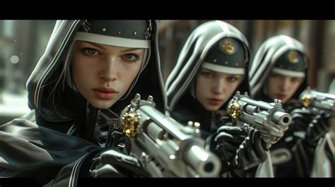Teejay Android Nuns With Big Guns By Cteejay On Deviantart