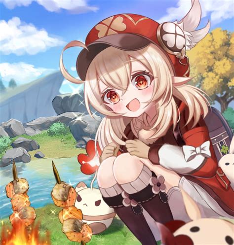 Klee Dodoco And Jumpy Dumpty Genshin Impact Drawn By Ajino Ajtm Danbooru