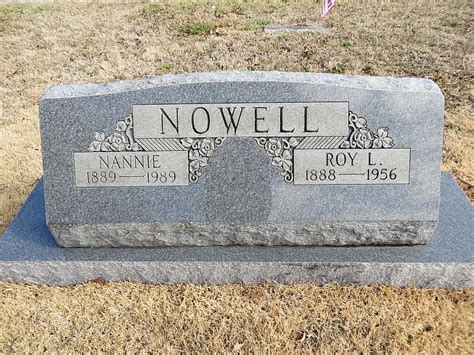 Nancy “nannie” Stokes Nowell 1889 1989 Mémorial Find A Grave