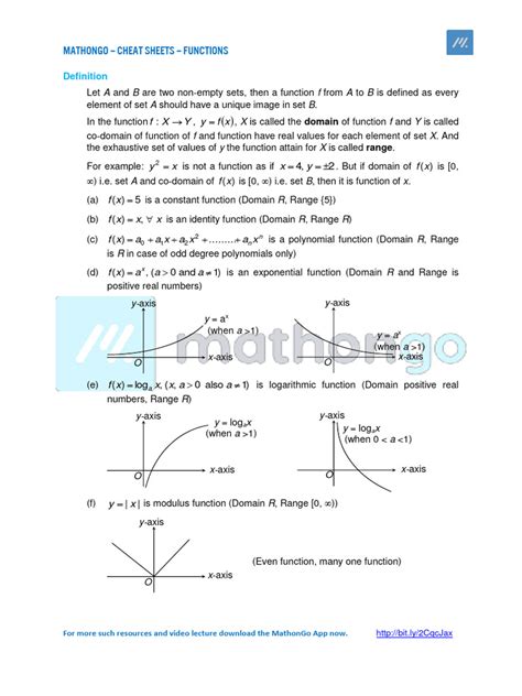 Fs Xii Functions Pdf Function Mathematics Complex Analysis