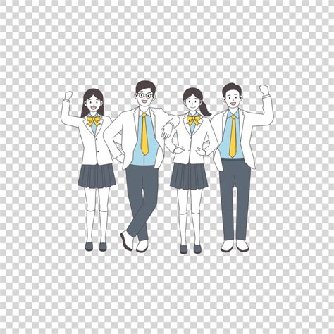 고등학생 Png 투명배경 일러스트 다운로드 어반브러시 Png