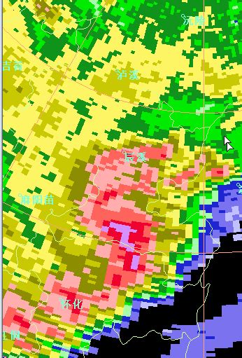 A Radial Velocity And B Composite Reflectivity Factor Of