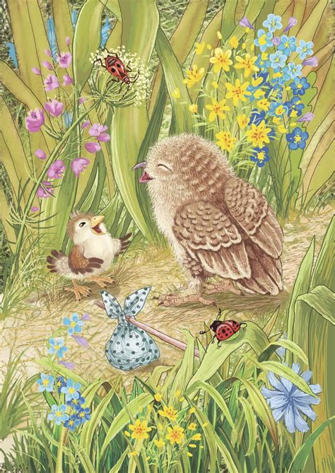 Два друга Иллюстрация птицы Иллюстрации и плакаты Иллюстратор