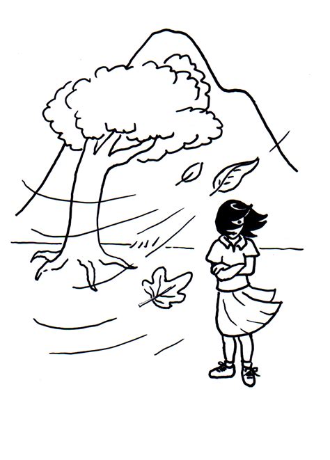 Windy Coloring Page