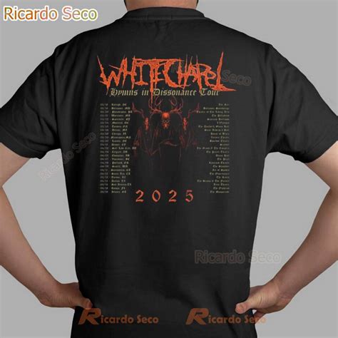 Whitechapel Band 2025 North American Tour T Shirt Ricardo Seco Shop