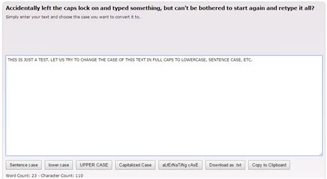 How To Convert Text To Uppercase Lowercase Or Sentence Case Online Tip Dottech