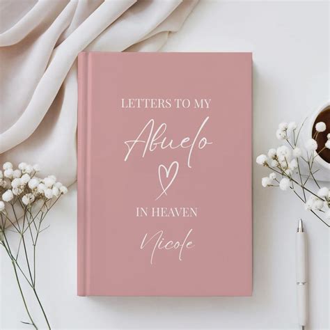 Personalized Abuelo Memorial Journal Letters To My Abuelo In Heaven