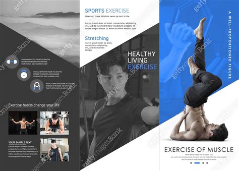 그래픽이미지 편집디자인 브로슈어 광고 전단지 브로슈어 템플릿 운동 다이어트 건강관리 주제 바디라인 날씬함 다이어트 체형관리 운동 스포츠