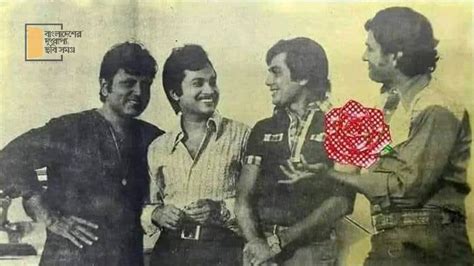 বাংলাদেশের দুষ্প্রাপ্য ছবি সমগ্র এক ফ্রেমে বাংলা চলচ্চিত্রের ৪ কিংবদন্তি নায়ক। 💕 বাম থেকে