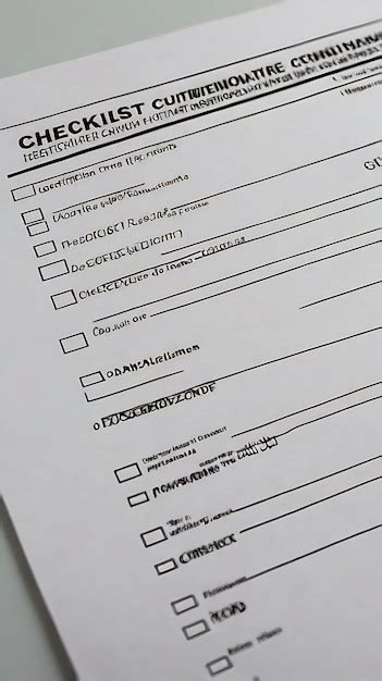 Checklist Concept Online Questionnaire Checkboxes Enhance Business Strategy Sustainable