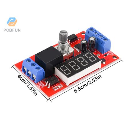 Pcbfun Dc 5 To 24v Timer Relay Programmable Delay Relay Module Cycle