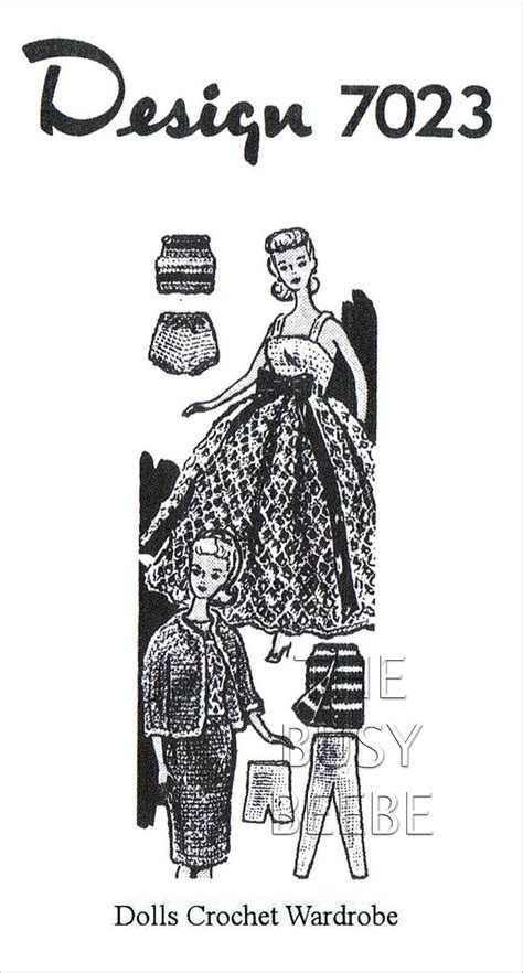 Vintage Crochet Barbie Pattern Crochet Barbie Patterns Barbie