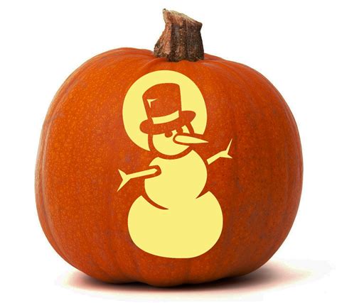 Snowman Pumpkin Glow