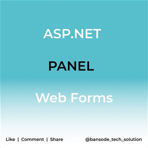 Panel Webform Web Form Aspnet Net Dotnet Developer Webdeveloper Ajay Bansode