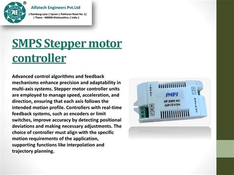 Ppt Design Considerations When Integrating Multiple Axis Control With Stepper Motor Powerpoint