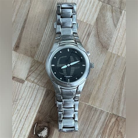 Fossil Big Tic Mens Vintage Watch Digital Dial Analo… Gem