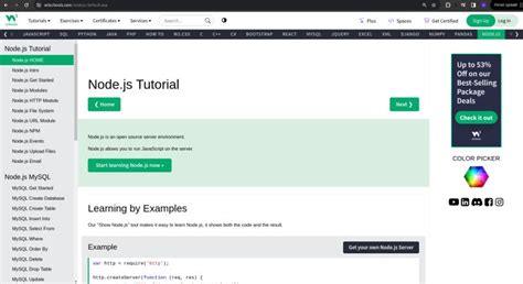 Nodejs Reading Tutorial From W3 Schools Varun Sainani Posted On The