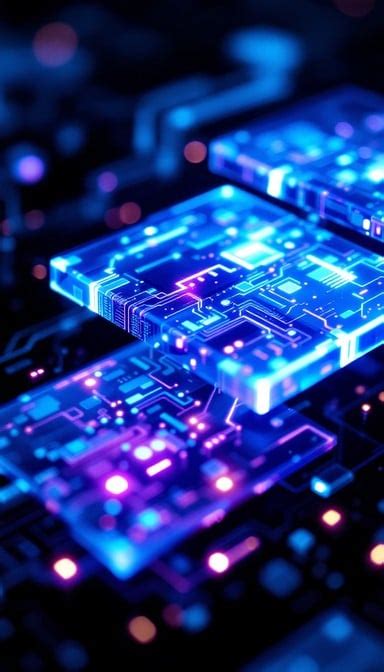 Free Glowing Circuit Matrix Image Download At Stockcake