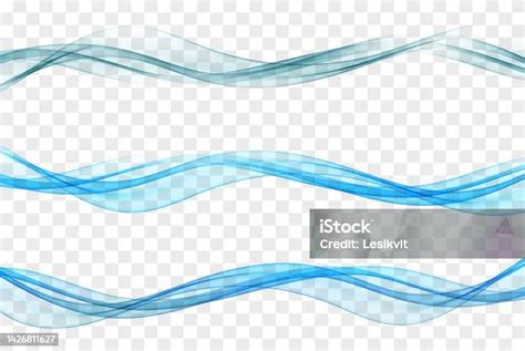 부드러운 파란색 파동의 벡터 컬렉션 추상적인 부드러운 부드러운 분할 선 트렌디 한 머리글 또는 바닥 글 파도 패턴에 대한 스톡 벡터 아트 및 기타 이미지 Istock