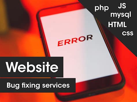 Fix Any Bugs In Your Website Html Css Php Mysql Errors By Laqutus03 Fiverr