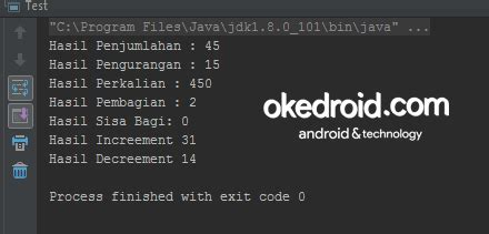Belajar Mengenal Operator Aritmatika Dalam Aktivitas Java Java Media Kita