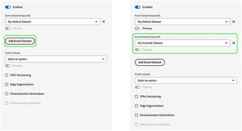 Configure Datastream Overrides Adobe Data Collection