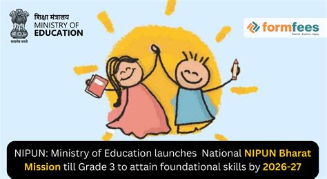 Nipun Ministry Of Education Launches National Nipun Bharat Mission Till Grade 3 To Attain