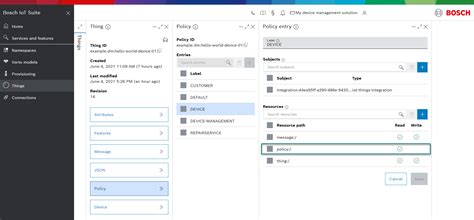 Manage A Policy Via Hub Api Bosch Iot Device Management Will Be Discontinued By Mid 2024