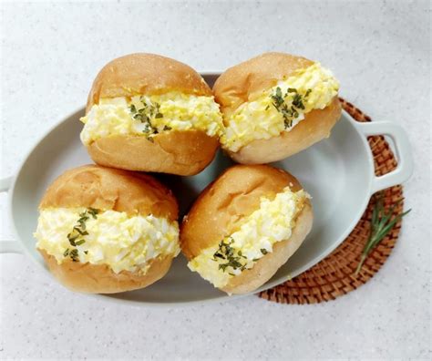 모닝빵 에그 샌드위치 만들기 에그마요 샌드위치 에그샐러드 레시피