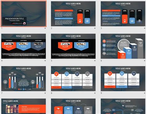 Abstract Waves PowerPoint