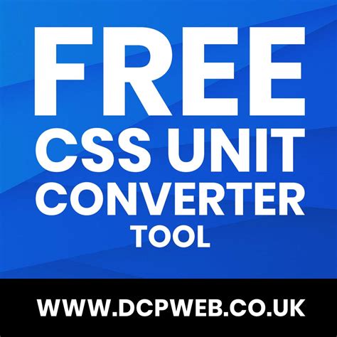 Css Unit Converter Tool Instantly Convert Px Em Rem Vw Vh For Web Design Dcp