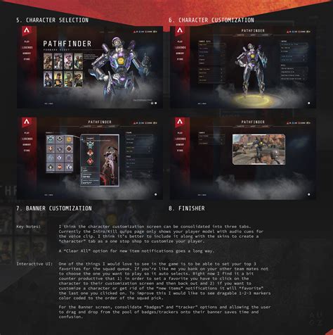 I Redesigned Apex Legends Menu UI Full Presentation Link And Additional Images In Comments
