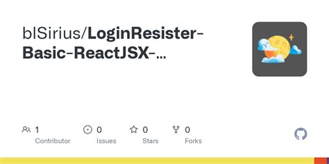Github Blsiriusloginresister Basic Reactjsx Mongodb