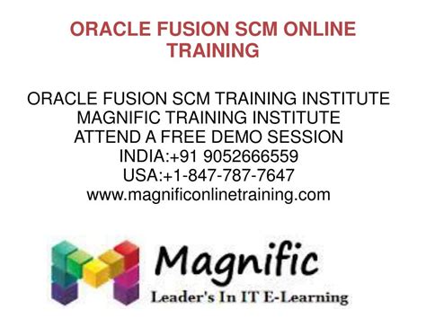 Ppt Oracle Fusion Scm Online Training Course Powerpoint Presentation Id 7386874