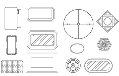 Autocad Central Table Free Cad Blocks Drawing Dwg File Cadbull Cad