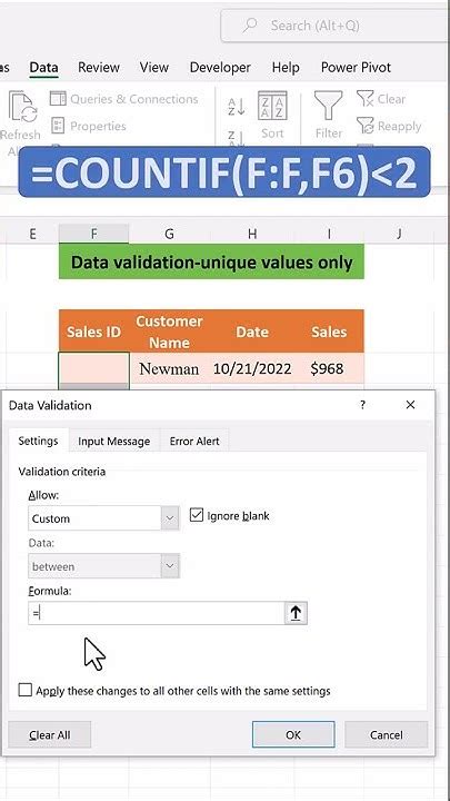 How To Prevent Duplicate Data Entries Excel Tips And Tricks Shorts