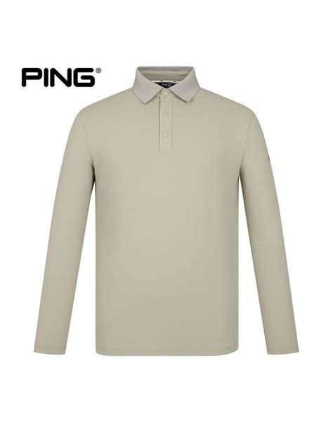 남성 소매 로고 카라 긴팔 티셔츠