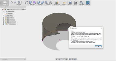 Solved Extrude Surfaces Same Plane Not On The Same Plane Error Autodesk Community