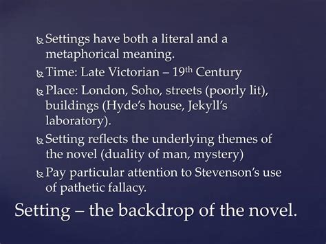 PPT Setting In Jekyll And Hyde PowerPoint Presentation Free Download ID