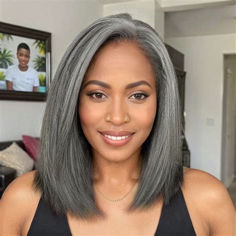 16 Simple And Short Gray Hair Colors For Women 24 Medium Length Gray