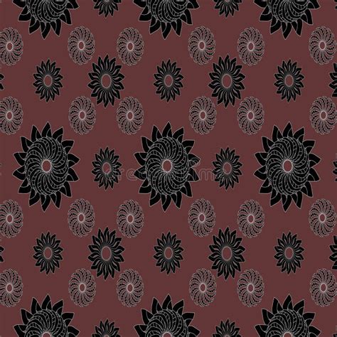 Geometrical Floral Vector Repeat Pattern Stock Vector Illustration Of Wallpaper Flower