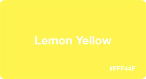 Light Lemon Yellow Color Code At Beth Heard Blog