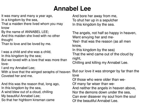 Annabel Lee Literary Devices Gudangmapa