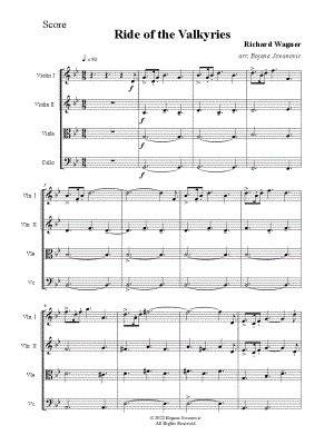 The Ride Of The Valkyries Sheet Music From Die Walküre