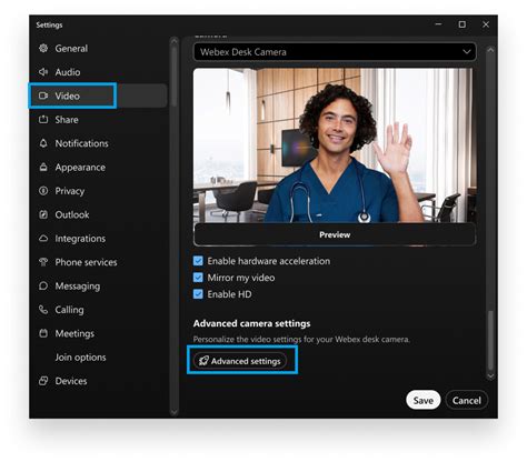 Configure Your Cisco Desk Camera 4K On Webex App