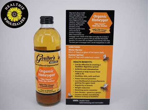 Apple Cider Honeygar Goulters Reduced To Clear Healthiewholesalers