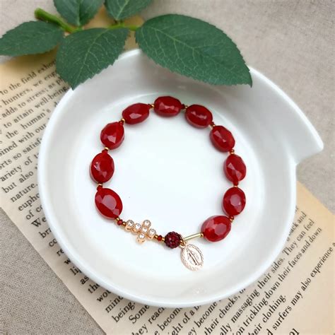 그리다주 🙏페르레 4mm 터키석 진주믹스 1단 묵주팔찌 오묘한 초록빛 터키석과 오스트리아스톤 정품 화이트펄을 믹스하여 제작한 1단 묵주팔찌입니다 A급 자개 장미로