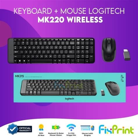 Jual Fixprint Keyboard Usb K120 Combo Keyboard Plus Mouse Mk120 Wired Combo Keyboard Mouse